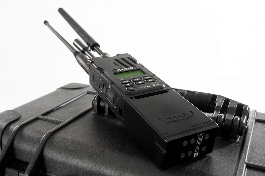 Thales TH320 On Case White Background – Thales Defense & Security, Inc.